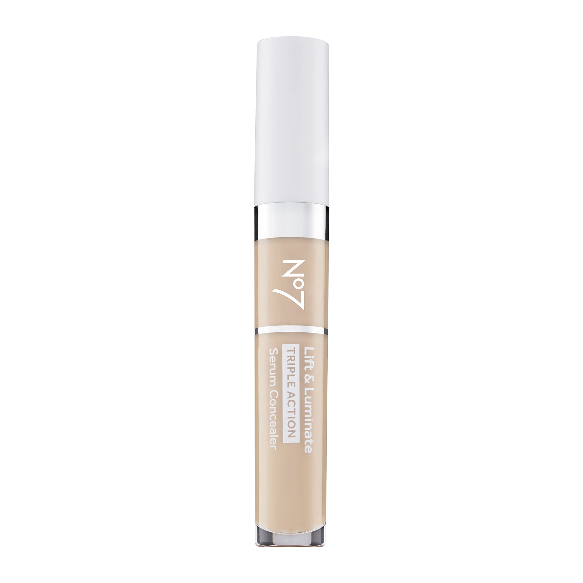 No7 Lift & Luminate Triple Action Serum Concealer - Fair - Anti Aging Liquid Concealer Makeup for Blemishes & Dark Circles - Medium to Full Coverage Concealer for Face (8ml)