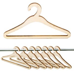 lot baby wooden clothes hanger baby creative hanger rack home girls princess room nursery decor for kids (40 pcs)