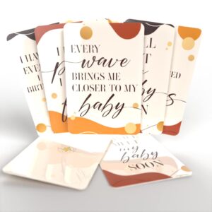 yellow rose card co. birthing affirmation cards - 24 premium cards for pregnant moms, baby shower gifts and labor