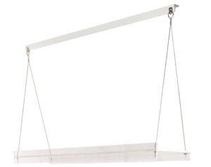 supremetech hanging acrylic shelves for windows (34" wide, 1 shelf - 26" tall)