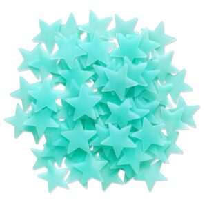 glow in the dark stars blue 200 pcs luminous stickers ceiling stars fluorescent wall stickers decor 3d murals decals for home wall decorate adhesive dots starry sky kids boys baby bedroom decorations