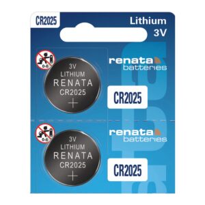 renata cr2025 batteries - 3v lithium coin cell 2025 battery (2 count)