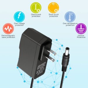 Aclorol 6V 2A Power Supply 12W 6V 1.5A 1A 0.5A 500mA AC/DC Adapter Universal Charger AC 100V-240V to DC 6 Volt 2 amp Repalcement Charger for Elliptical Monitor and More DC 6V Devices