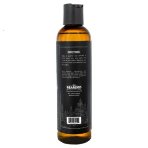 live bearded beard wash - 1880 - beard and face wash - 8 fl. oz. - water-based formula with all-natural ingredients for a gentle, deep cleanse - made in the usa