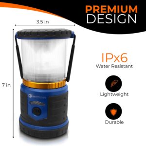 LFI Lights | Rugged Emergency Lantern for Power Outages, Storms, Survival Kit | Up to 200 Hrs of Light| Charges Cell Phone | Rechargeable Battery | Water Resistant | 6 LED Modes | 2 Pack | RZLPRF-R3L