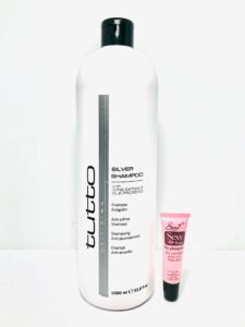 lyhb maxima tutto silver shampoo no-yellow shampoo 1000ml-33.8 fl oz free starry lipgloss 10 ml''