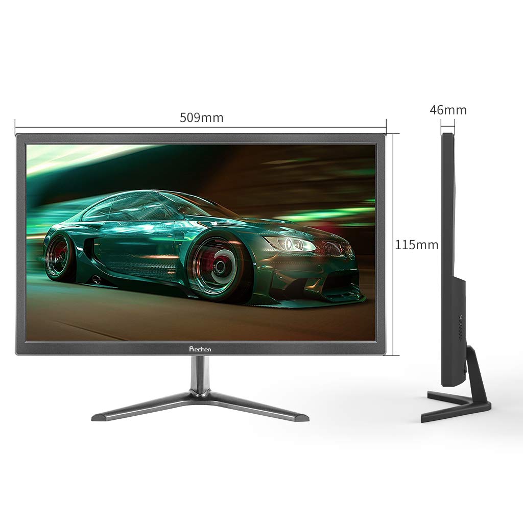 Prechen PC Monitors, 19 Inch Monitor 1440x900, 60 Hz, Computer Monitor with HDMI & VGA Interface, 5ms, Brightness 250 cd/m², Built-in Speaker LED Monitor for Laptop office