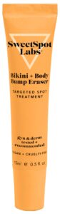 sweetspot labs bikini & body bump eraser | treat razor bumps & dark spots | with essential ingredients niacinamide & bentonite clay | 0.5 oz