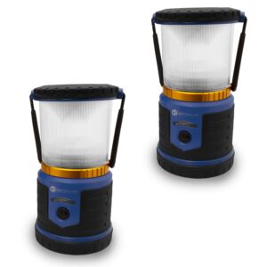 lfi lights | rugged emergency lantern for power outages, storms, survival kit | up to 200 hrs of light| charges cell phone | rechargeable battery | water resistant | 6 led modes | 2 pack | rzlprf-r3l