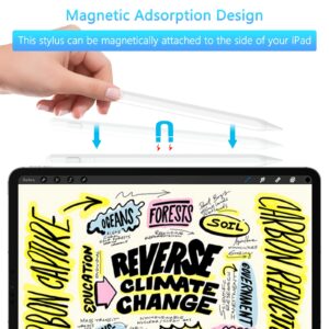 Stylus Pen for iPad Pencil Compatible with Apple iPad Pen 2nd Generation, 10min Charge,Palm Rejection, for iPad Pro 11/12.9in,iPad Air 3rd/4th/5th,iPad 6/7/8/9/10th,iPad Mini 5th/6th Gen