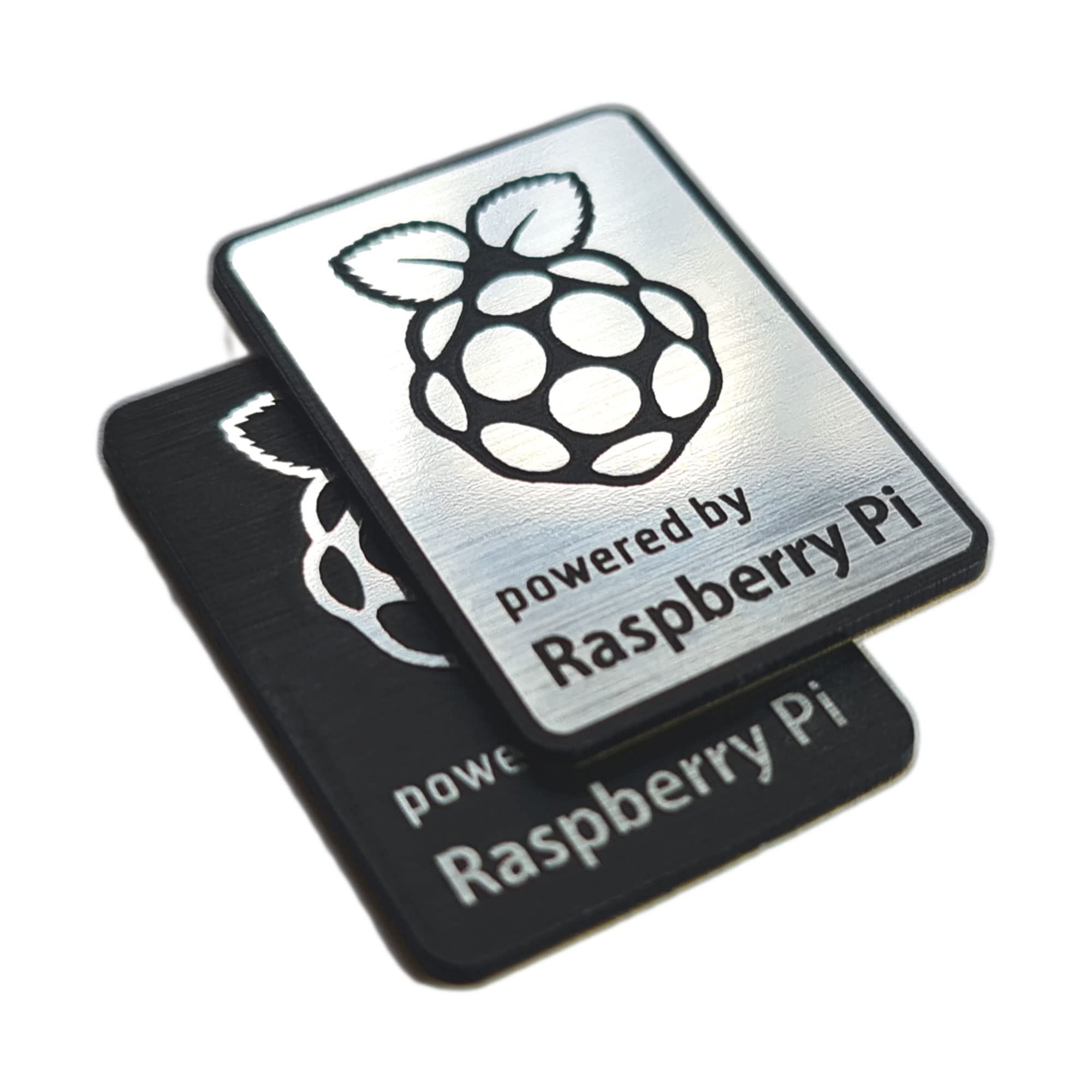 Raspberry Pi Linux Sticker Set (Two Emblems) - 35 mm x 25 mm