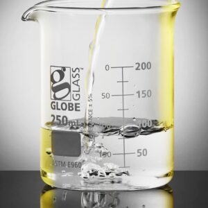 Globe Scientific Beaker, Globe Glass, 600mL, Low Form Griffin Style, Dual Graduations, 3.3 Borosilicate Glass, ASTM E960, 6/Box (8010600)