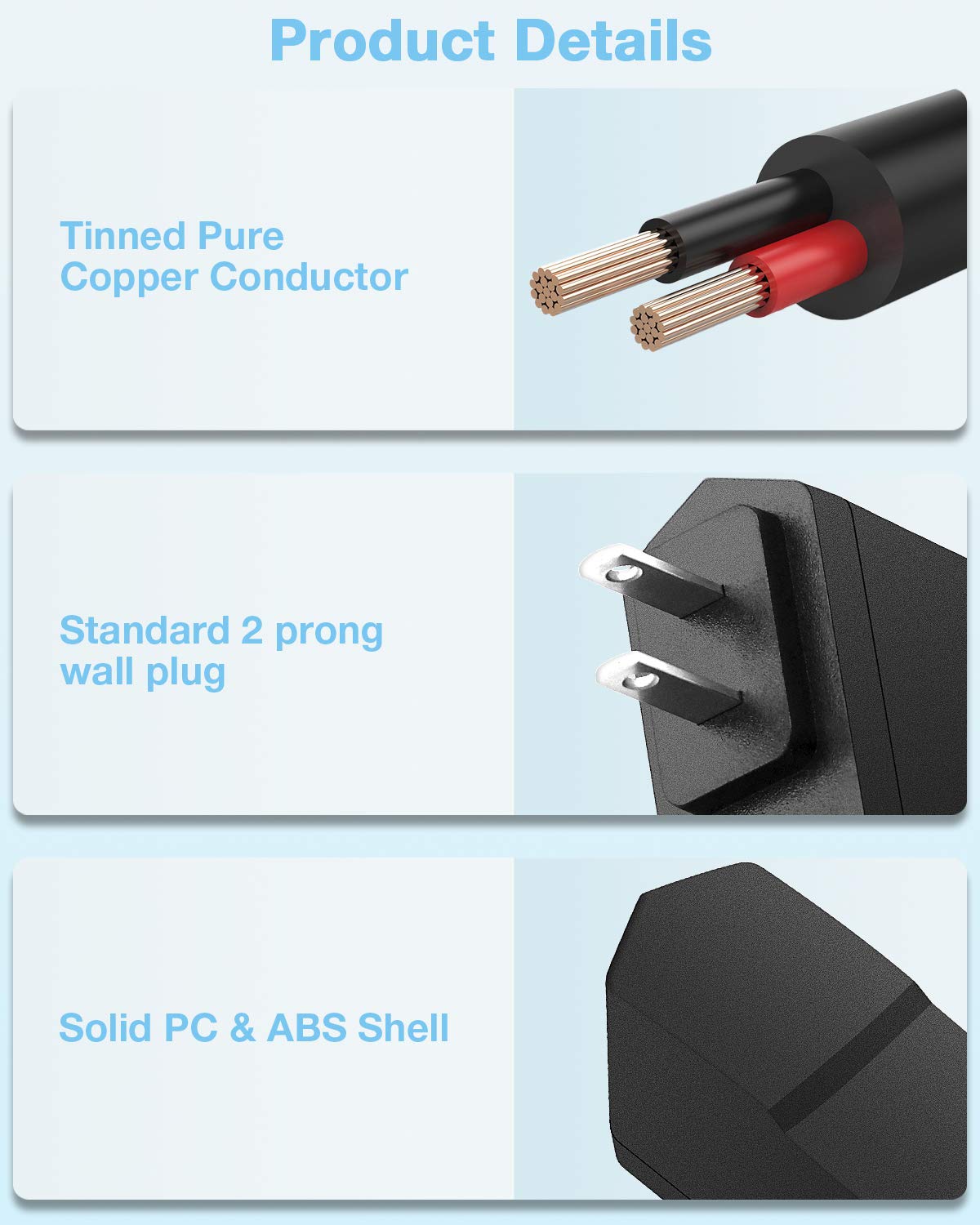 Aclorol 6V 2A Power Supply 12W 6V 1.5A 1A 0.5A 500mA AC/DC Adapter Universal Charger AC 100V-240V to DC 6 Volt 2 amp Repalcement Charger for Elliptical Monitor and More DC 6V Devices