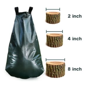 6 Pack 20 Gallon Watering Bags for Tree, Slow Release Tree Irrigation Bag, Premium PVC Drip Irrigation System for Sapling, 5-8 Hours Releasing Time Gator Bags for Plants and Trees, Reusable