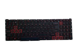 moon2020 replacement keyboard for acer predator helios 300 ph315-52 ph315-53 ph317-53, nitro 5 an515-43 an515-54 an515-55 an517-51, nitro 7 an715-51 series laptop red with backlit us layout, black