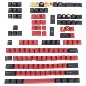 Key Caps, Japanese Keycap 128 Key Excellent Touch PBT Keycaps for Mechanical Keyboards for Daily Use for Universal PC for Gaming Keyboard