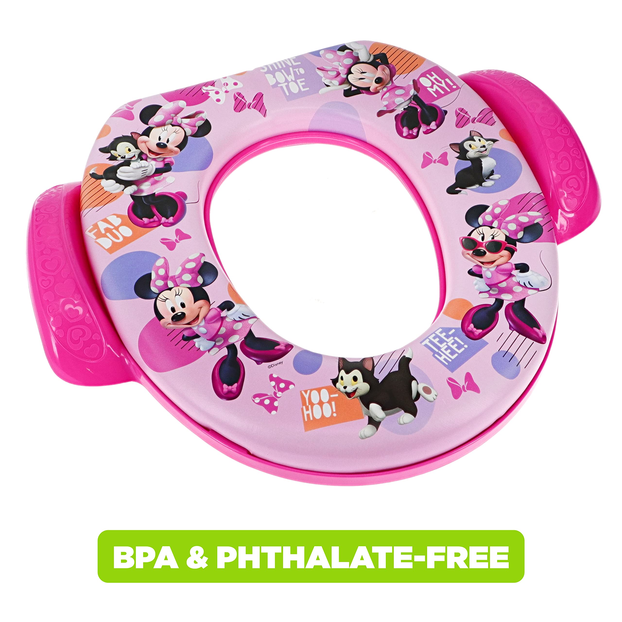 Disney Minnie Mouse "Fab Duo" Soft Potty Seat and Potty Training Seat - Soft Cushion, Baby Potty Training, Safe, Easy to Clean