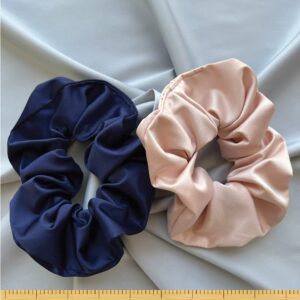 Satin Scrunchies, 6 Pieces For Hair, Big Satin Hair Ties, Ponytail Holder, Soft And Satin Silk Fabric Hair Scrunchies, P12