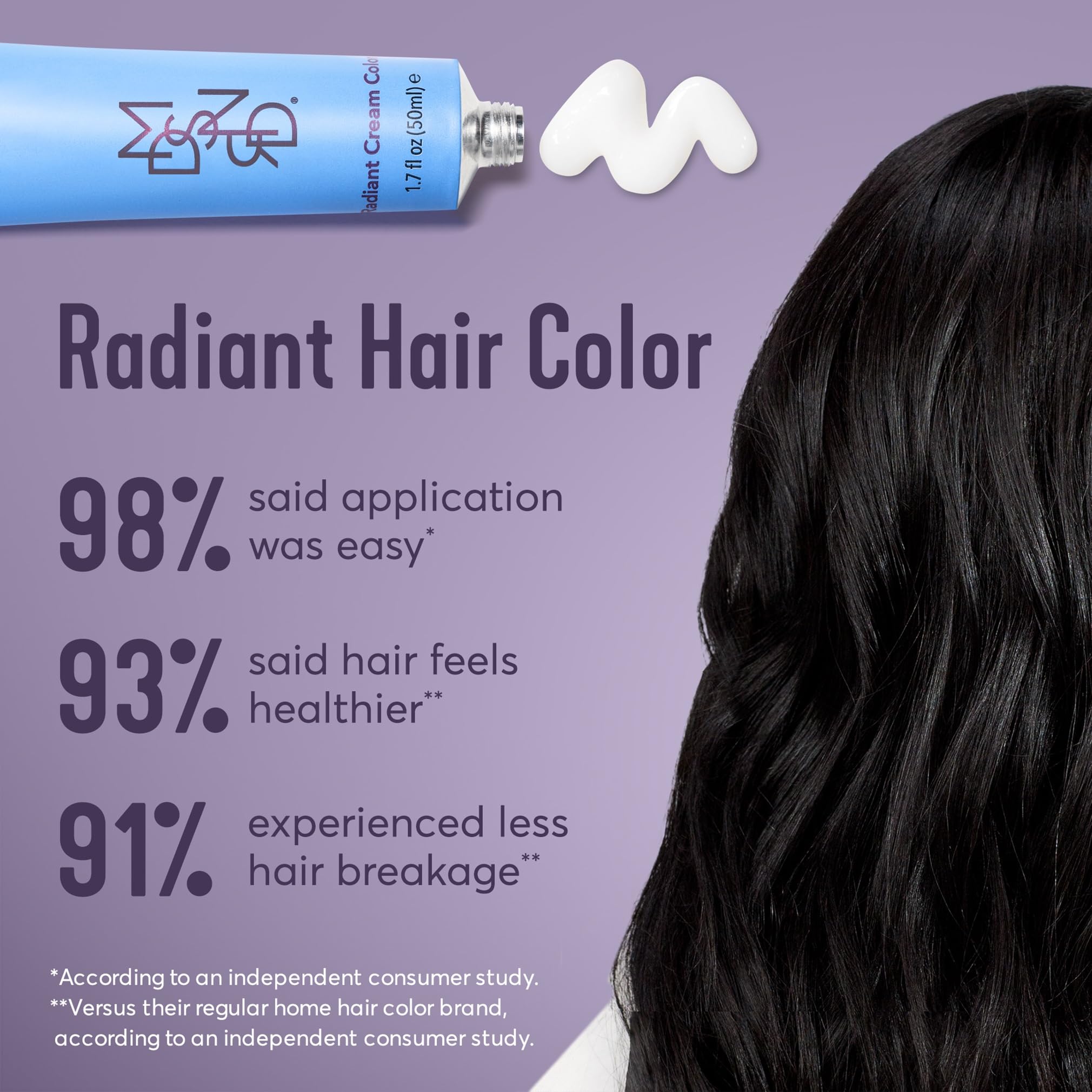 Madison Reed Radiant Hair Color Kit, Blackest Black for 100% Gray Coverage, Ammonia-Free, 2NNA Pescara Black, Permanent Hair Dye, Pack of 1