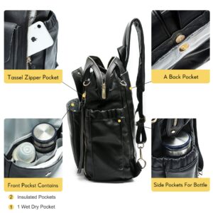 miss fong Diaper Bag Backpack, Baby Diaper Bag with in Bag Organizer.