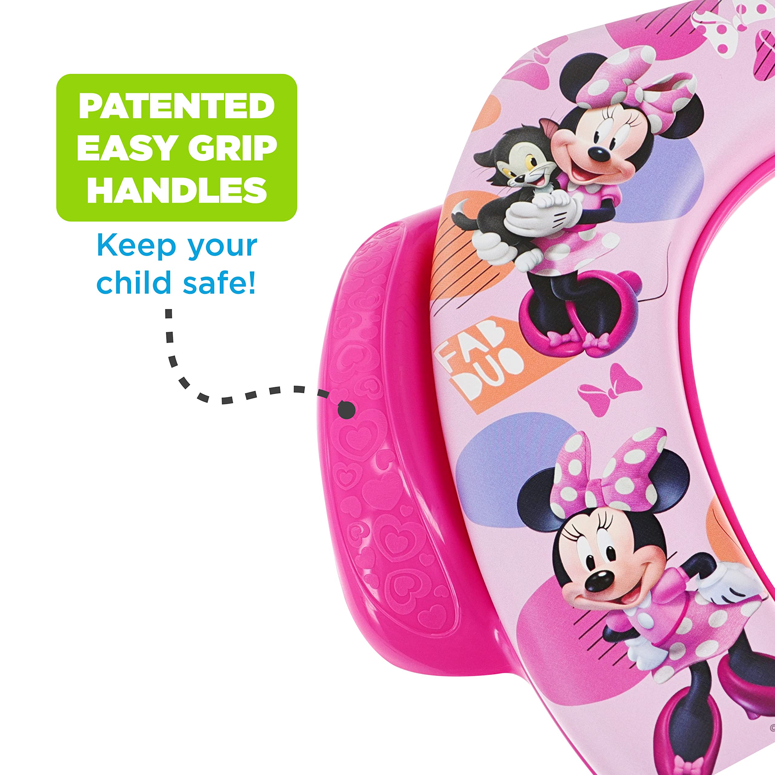 Disney Minnie Mouse "Fab Duo" Soft Potty Seat and Potty Training Seat - Soft Cushion, Baby Potty Training, Safe, Easy to Clean