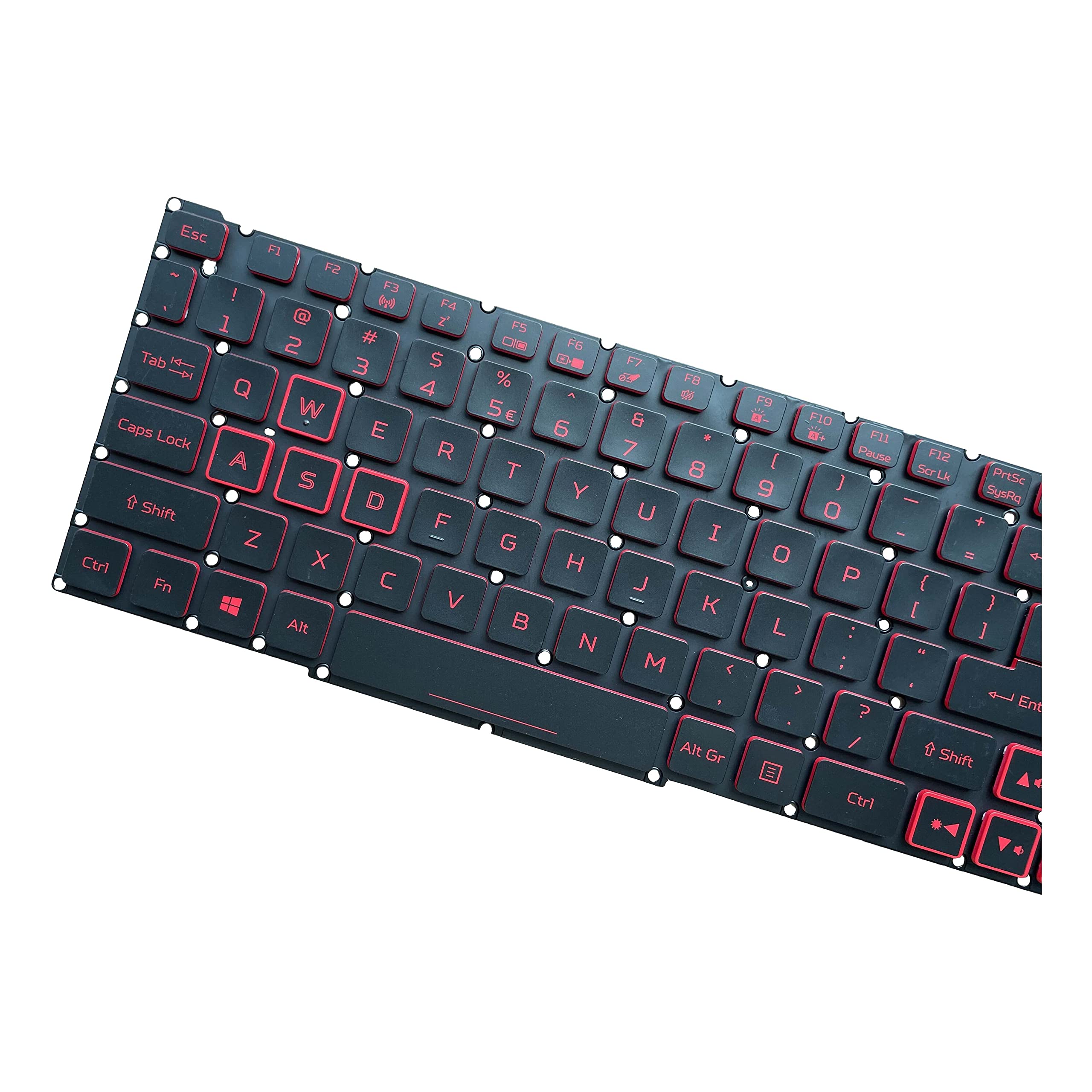 Moon2020 Replacement Keyboard for Acer Predator Helios 300 PH315-52 PH315-53 PH317-53, Nitro 5 AN515-43 AN515-54 AN515-55 AN517-51, Nitro 7 AN715-51 Series Laptop Red with Backlit US Layout, black