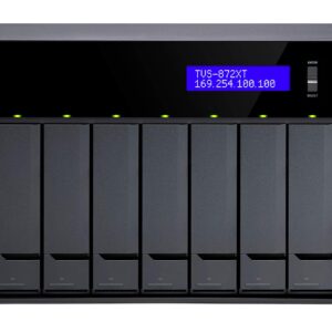 QNAP TVS-872XT-i7-16G-US Ultra-High Speed 8 Bay Thunderbolt™ 3 NAS. Intel® Core™ i7 6-Core Procssor, 16GB RAM