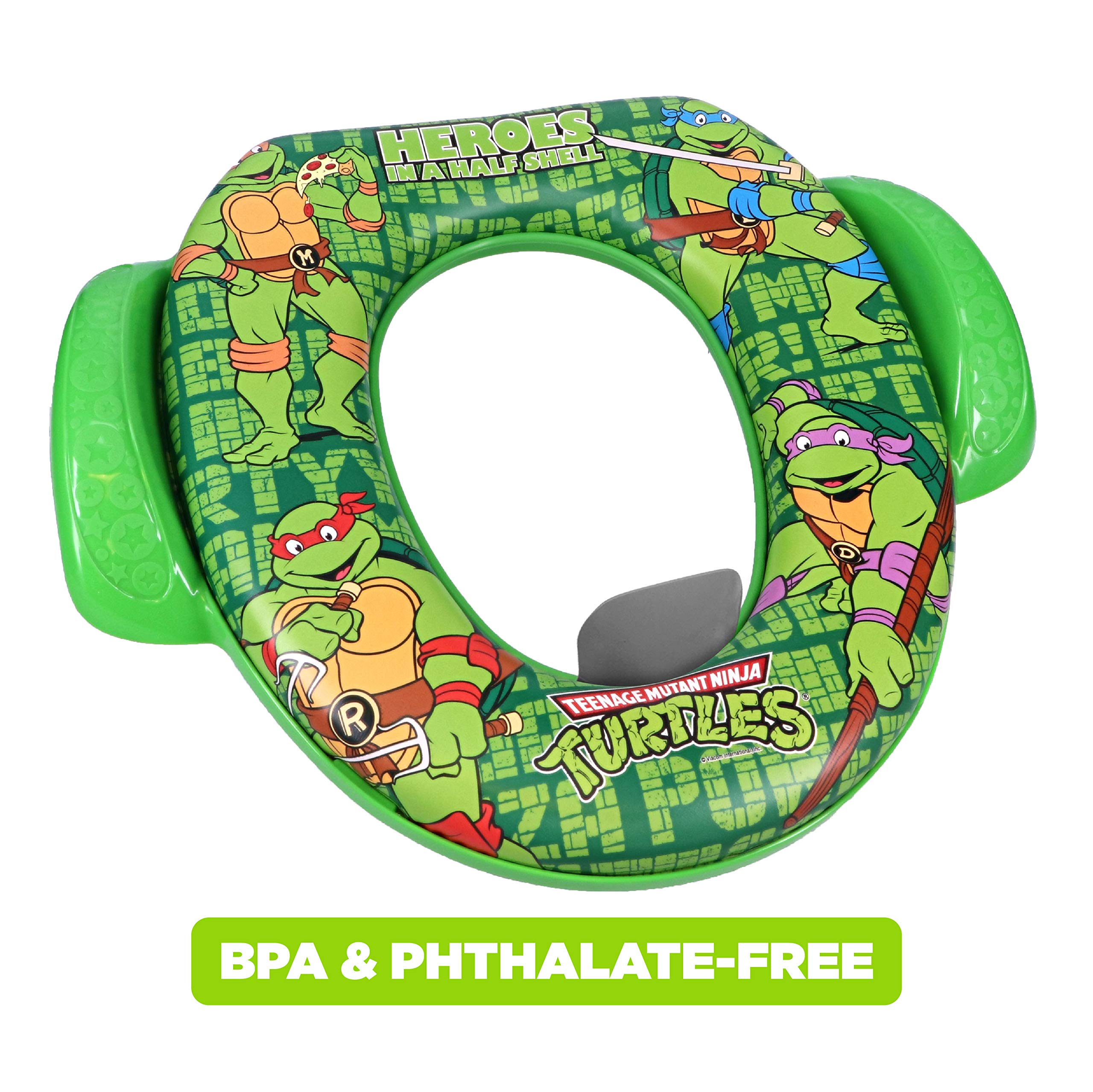 Nickelodeon TMNT "Half Shell" Soft Potty Seat and Potty Training Seat - Soft Cushion, Baby Potty Training, Safe, Easy to Clean