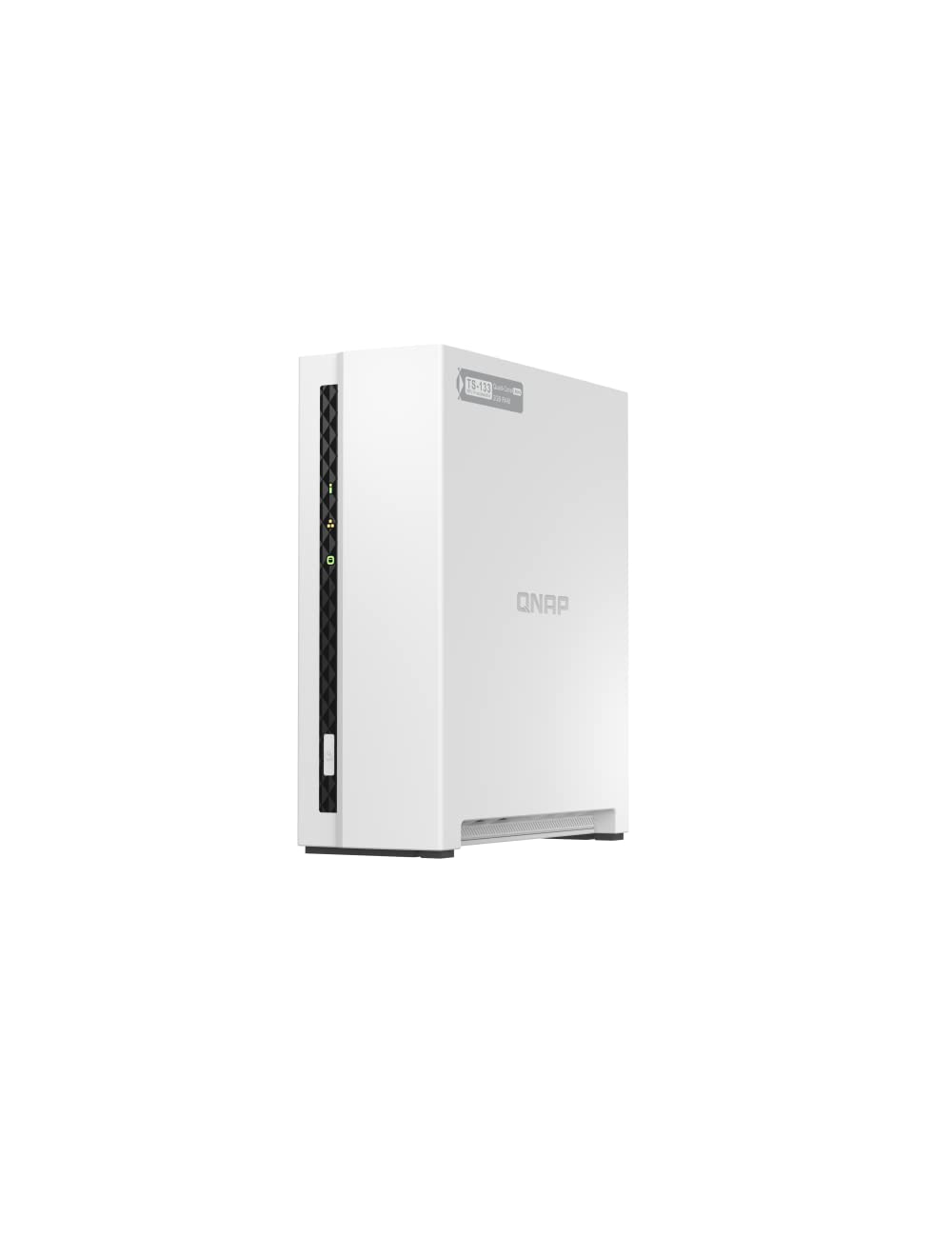 QNAP TS-133-US 1 Bay Affordable Desktop NAS with ARM Cortex-A55 Quad-core Processor and 2 GB DDR4 RAM (Diskless)