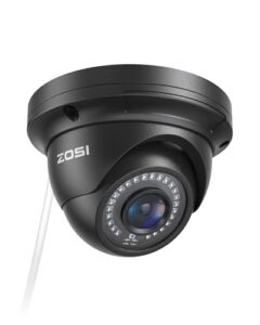 zosi 5mp 3k add-on security dome poe camera, 2880 x 1620 indoor outdoor ip camera, 80ft night vision, 3.6mm lens, 95°view angle, ip66 weatherproof (only work with our poe nvr)