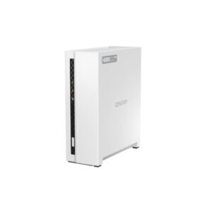 QNAP TS-133-US 1 Bay Affordable Desktop NAS with ARM Cortex-A55 Quad-core Processor and 2 GB DDR4 RAM (Diskless)