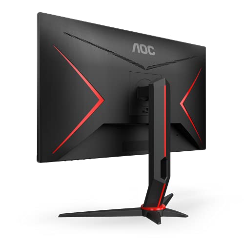 AOC Gaming 27G2SPU- 27 Inch FHD Monitor, 165Hz, IPS, 1ms MPRT, AMD FreeSync Premium, Speakers, Height Adjust, USB HUB (1920 x 1080 @ 165Hz 250 cd/m², HDMI 1.4/DP 1.2, USB 3.2), Black