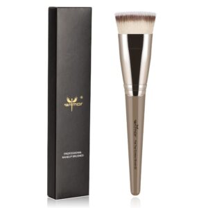 anmor contour brush, premium contour blush bronzer face makeup brush, perfect for cheek forehead jaw nose blending deepening contouring polishing, suitable for powder liquid cream (flat top contour