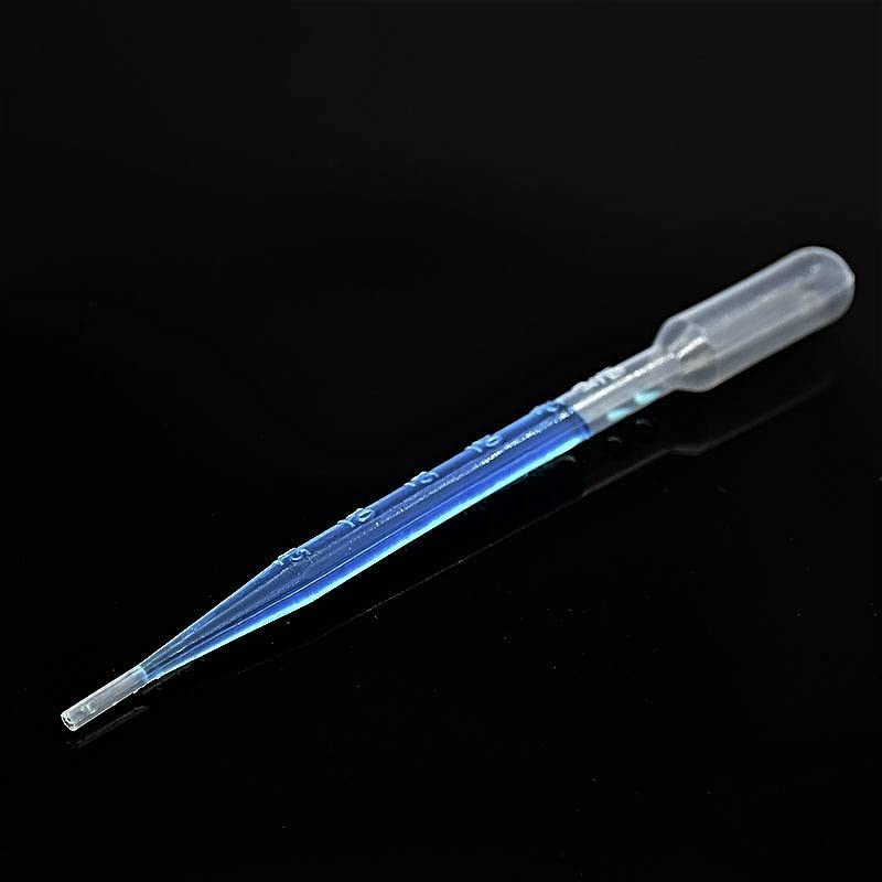 MMLFX 100pcs Sterile Pasteur Pipette Plastic Straw Sterile LDPE Dropper Easy Tearing Individually Wrapped 1ml/2ml/3ml/5ml/10ml 100 / PK (Capacity : 3ml)