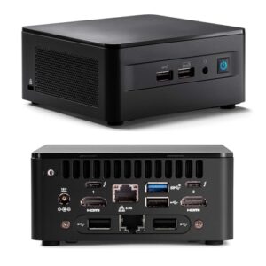 intel nuc 12 pro nuc12wshi7 dual lan mini desktop computer, 12th gen core i7-1260p(12c/16t, up to 4.4g) mini pc, 16g ram,1t ssd