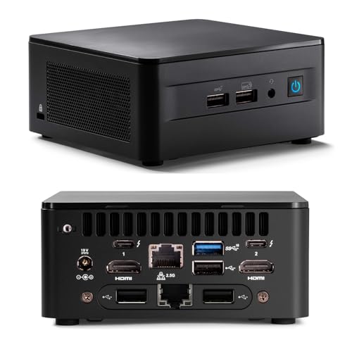 Intel NUC 12 Pro NUC12WSHi7 Dual LAN Mini Desktop Computer, 12th Gen Core i7-1260P(12C/16T, Up to 4.4G) Mini PC, 16G RAM,1T SSD