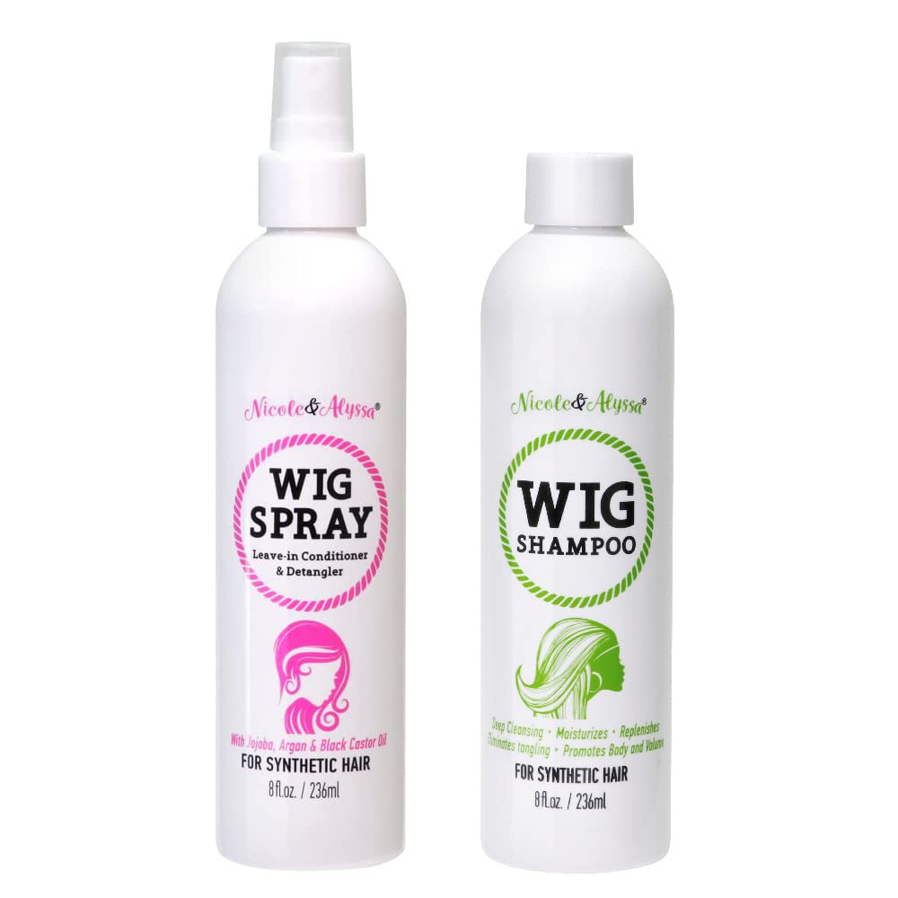 [ Nicole & Alyssa ] Wig Spray & Shampoo SET - Synthetic Wig Care Solution (Original)