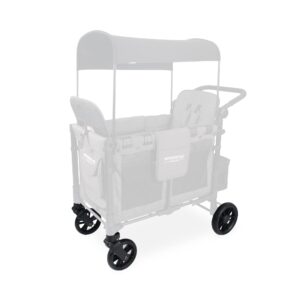 wonderfold all terrain stroller wagon replacement wheels with polyurethane tires for a safe and smooth ride on dirt, mud, or gravel (compatible with w2 elite wagon only)