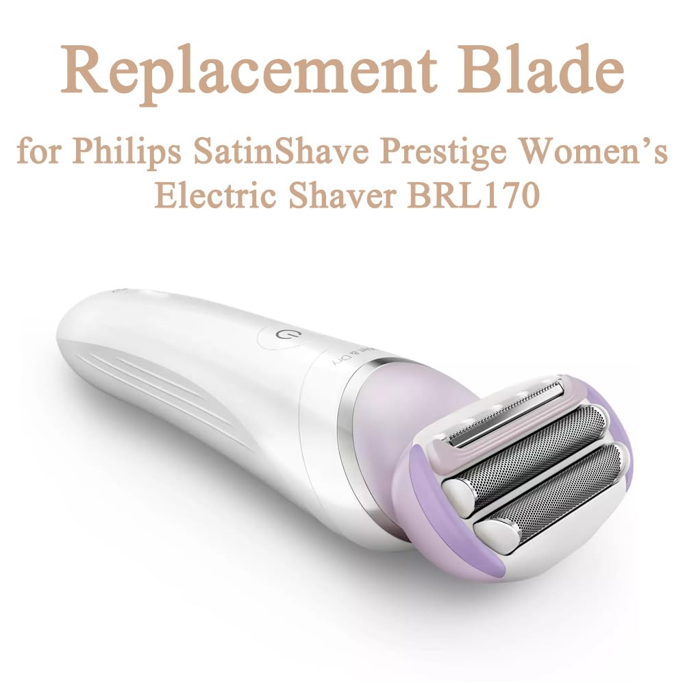 BRL170 Replacement Blade for Philips SatinShave Prestige Women's Electric Shaver Wet and Dry Ladyshave Replacement Cutter Philips Cordless Hair Removal with Trimmer Replacement Cutter