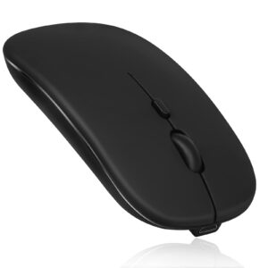 urbanx 2.4ghz & bluetooth mouse rechargeable wireless mouse for amazon fire hd 10/ plus/max 11 & all kindle devices wireless mouse for laptop/pc/mac/ipad pro/computer/tablet/android -black