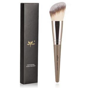 anmor contour brush, premium contour blush bronzer face makeup brush, perfect for cheek forehead jaw nose blending deepening contouring polishing, suitable for powder liquid cream (angled contour