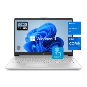 hp [windows 11 pro] newest 15t business laptop, 15.6’’ full hd touchscreen, intel core i7-1165g7 processor, backlit kb, fp reader, wi-fi 6, webcam, hdmi, silver (64gb ram | 2tb pcie ssd)