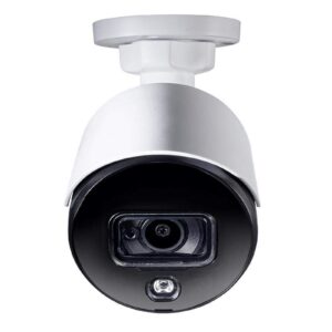 Lorex C881DA 4K Ultra HD Analog Active Deterrence Security Bullet Camera with Color Night Vision, 135ft IR NV, IP67, Works with D841, D861, D862, D871B, LHV5100, Camera Only, White, 4PK(M.Refurbished)