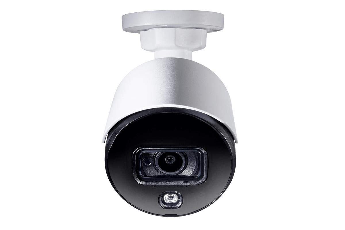 Lorex C881DA 4K Ultra HD Analog Active Deterrence Security Bullet Camera with Color Night Vision, 135ft IR NV, IP67, Works with D841, D861, D862, D871B, LHV5100, Camera Only, White, 4PK(M.Refurbished)