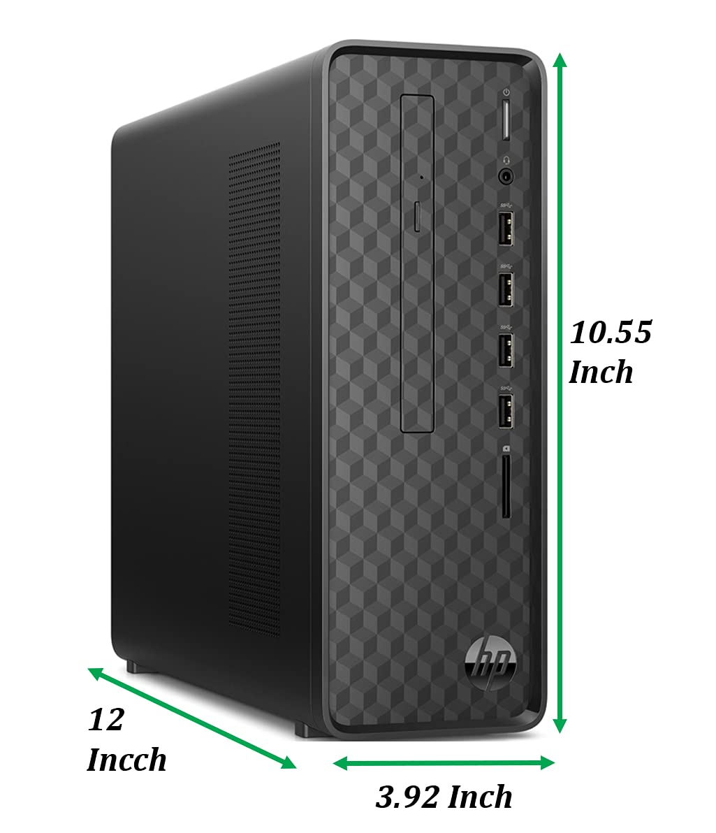 HP SFF Computer PC Intel Core i3-10th Gen Processor, 8GB Ram 256GB Solid State Drive, HDMI, Integrated WiFi & Bluetooth, Windows 11, S010-PF1016 (Renewed)