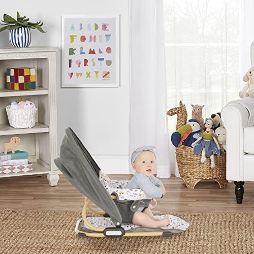 Dream On Me Snug N Play Floor Seat in Hello World, Baby Seat, Top-Notch Safety Features, Padded Baby Floor Seat, Waterproof Fabric, Folds Flat, Easy to Store and Transport