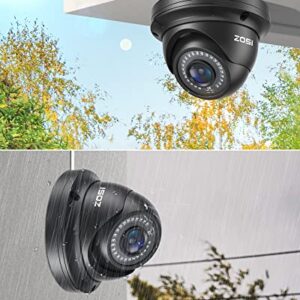 ZOSI 5MP 3K Add-on Security Dome POE Camera, 2880 x 1620 Indoor Outdoor IP Camera, 80ft Night Vision, 3.6mm Lens, 95°View Angle, IP66 Weatherproof (Only Work with Our PoE NVR)