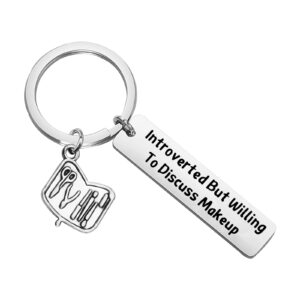 zuo bao makeup keychain cosmetology graduation gift makeup keychain makeup themed charm gift (makeup)