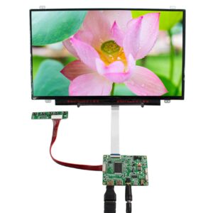 14 inch b140xtn03.3 1366x768 30pin edp lcd screen and 2mini hd-mi lcd controller board,with location holes