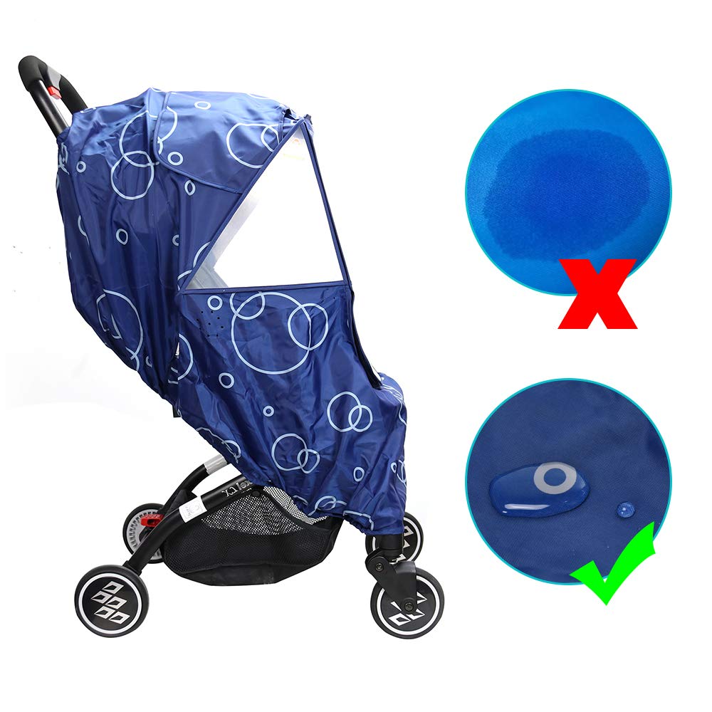 Wonder Living Stroller Rain Cover, Universal Stroller Weather Shield, Waterproof, Windproof Protection, Protect from Dust Snow (Blue)